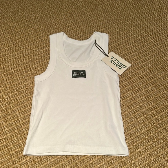 Daily Drills | Tops | Nwt Daily Drills White Tank | Poshmark